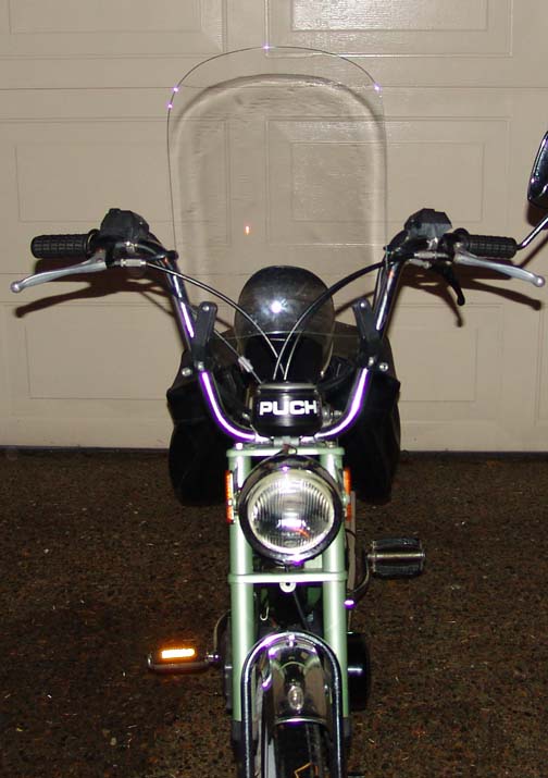 MOPED WINDSHIELD/WINDSCREEN PUCH/GARELLI/TOMOS/INDIAN/MOTOBECANE ...